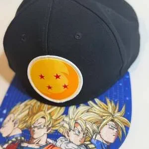 Bioworld | Accessories | Dragon Ball Z Anime Snapback Hat With 4 Star ...